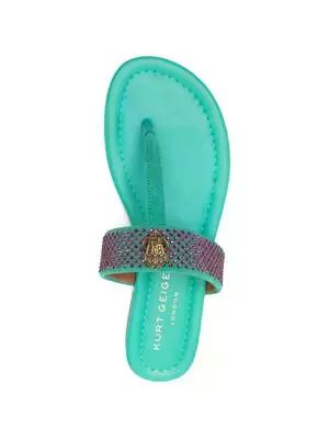 Kurt Geiger T-bar Sandals - Green