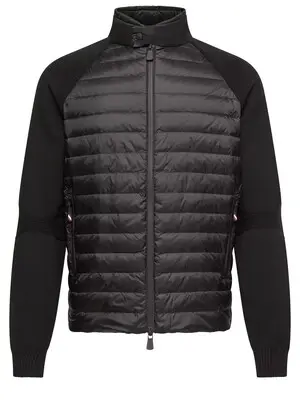 Moncler Padded Cardigan - Black