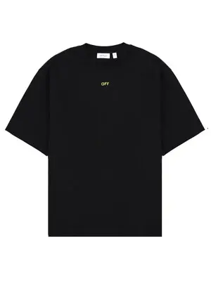 Off-White T-shirt With Logo - Black