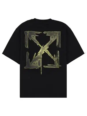 Off-White T-shirt With Logo - Black