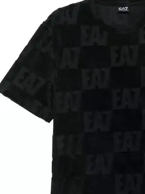EA7 Patterned Round-neck T-shirt