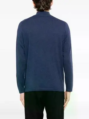 N.peal Zipped Sweater - Blue
