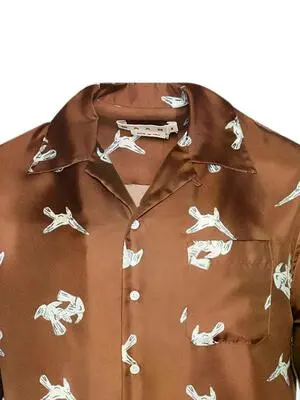 Marni Printed Pocket Shirt - Brown