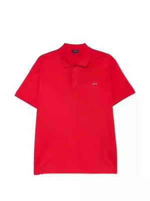 Paul & Shark Embroidered Polo Shirt - Red