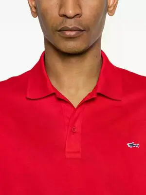 Paul & Shark Embroidered Polo Shirt - Red