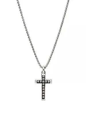 John Hardy Nailhead Cross Pendant Necklace - Silver