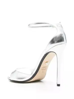ALEVI MILANO Ankle-strap Stiletto Heel Sandals - Silver