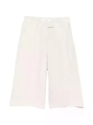 LARDINI Wide-leg Tailored Shorts - Neutrals