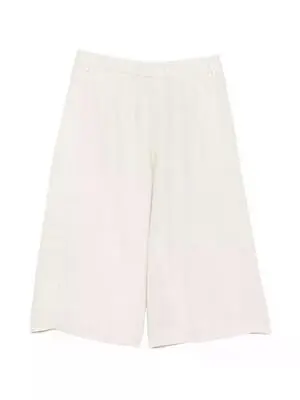 LARDINI Wide-leg Tailored Shorts - Neutrals