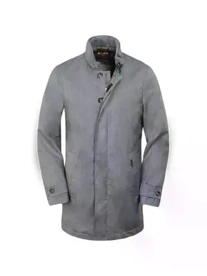 MOORER Hooded Buttoned Wool Coat