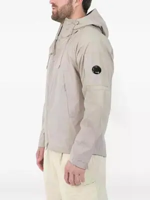C.P. COMPANY Hooded Zip Jacket - Neutrals