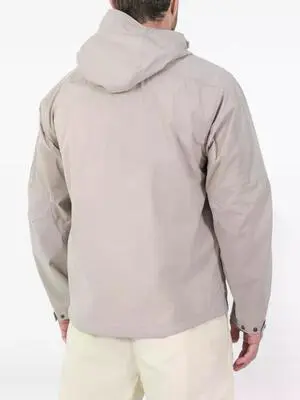 C.P. COMPANY Hooded Zip Jacket - Neutrals