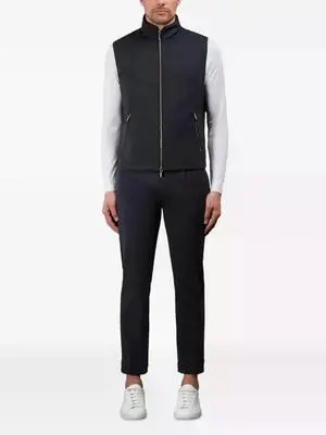 MOORER Zip Virgin Wool Waistcoat