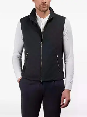 MOORER Zip Virgin Wool Waistcoat