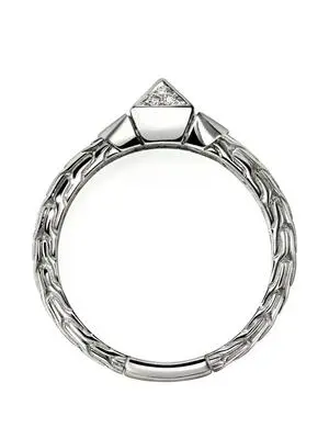John Hardy Icon Stud Diamond Ring - Silver