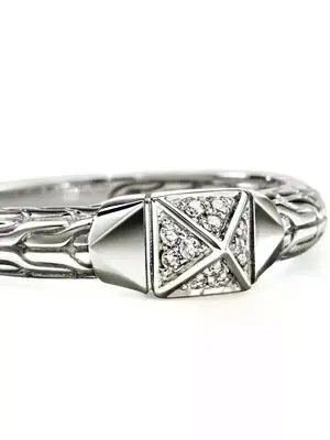 John Hardy Icon Stud Diamond Ring - Silver