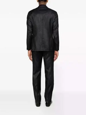 LARDINI Flower-pin Suit - Black