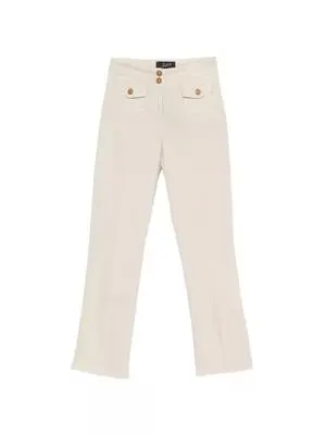 Seafarer Buttoned Flap-pockets Straight-leg Jeans - Neutrals