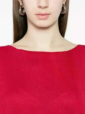 BEYOU Boat-neck Top - Red