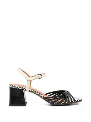 Chie Mihara Leske Strappy Leather Sandals - Black