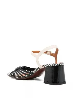 Chie Mihara Leske Strappy Leather Sandals - Black