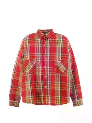 SAINT MXXXXXX Check Pocket Shirt - Red