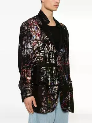 Yohji Yamamoto Logo-print Blazer