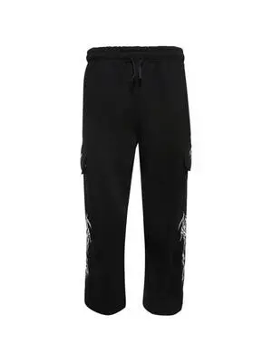 WARREN LOTAS Baggy Cargo Sweat Pants - Black