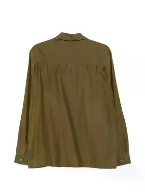 BAZISZT Floral-embroidered Shirt