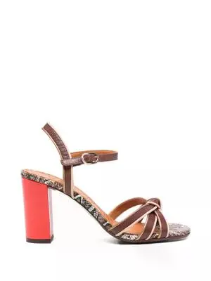 Chie Mihara Ballah Knotted Leather Sandals - Brown