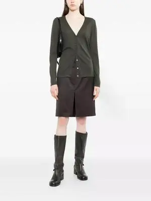 N.peal V-neck Cardigan - Green
