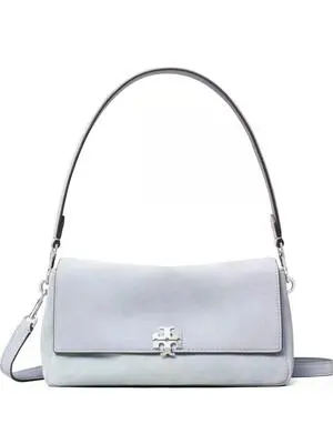 Tory Burch Small Charlie Suede Shoulder Bag - Blue