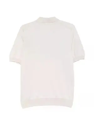 FAY Buttoned Polo Shirt - Neutrals