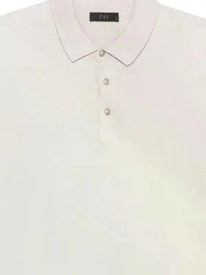 FAY Buttoned Polo Shirt - Neutrals