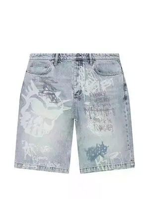 Ksubi Maxx Graffiti Shorts - Blue