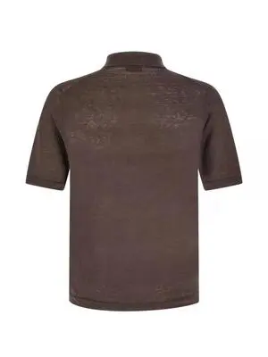 BALLANTYNE Argyle-pattern Short-sleeve Polo Shirt