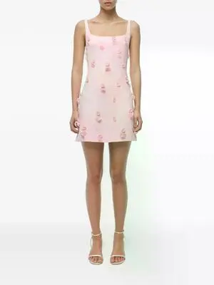 Simkhai Cailinn Floral-appliqué Dress - Pink
