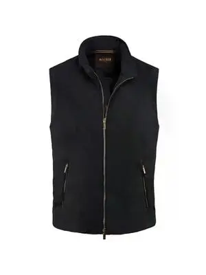 MOORER Zip Virgin Wool Vest