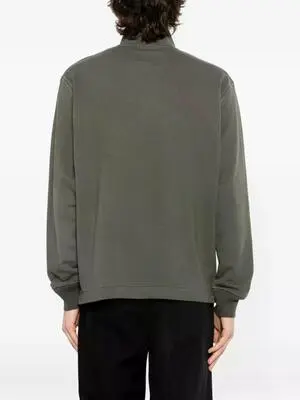 C.P. COMPANY Diagonal Raised Half-zip Sweatshirt - Green