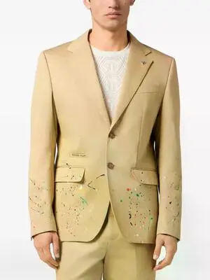 Philipp Plein Paint-splash Blazer