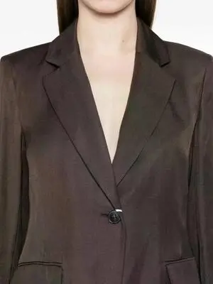Marella Single-breasted Blazer - Brown