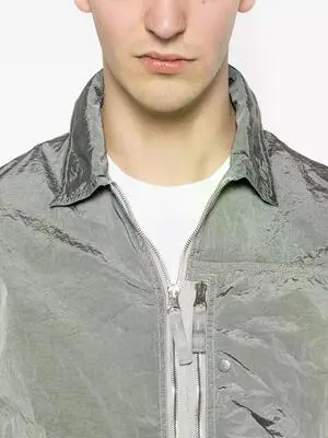 Stone Island Logo-patch Zip-up Jacket - Grey