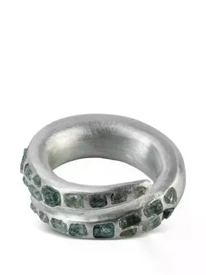 PARTS OF FOUR Split Mountain Aquamarine Ring