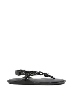 Flowze Open-toe T-strap Sandals - Black