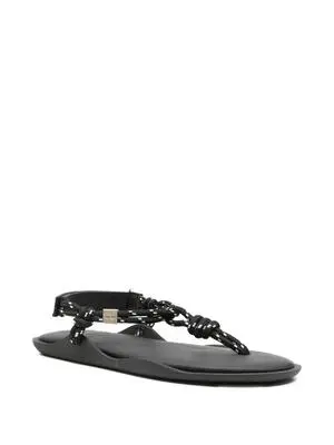 Flowze Open-toe T-strap Sandals - Black