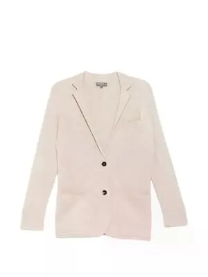 N.peal Notched Lapel Single-breasted Blazer