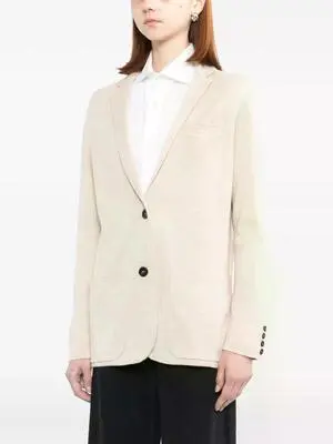N.peal Notched Lapel Single-breasted Blazer