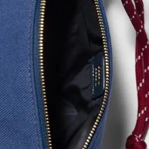 Miu Miu Gabardine Pouch - Indigo/amaranth