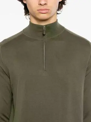 N.peal Salcombe Half Zip Sweater - Green