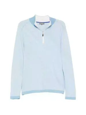N.peal Salcombe Half Zip Sweater - Blue